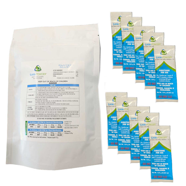 Sani-Powder Bacterial and Viral Disinfectant` – Microbial Restoration ...